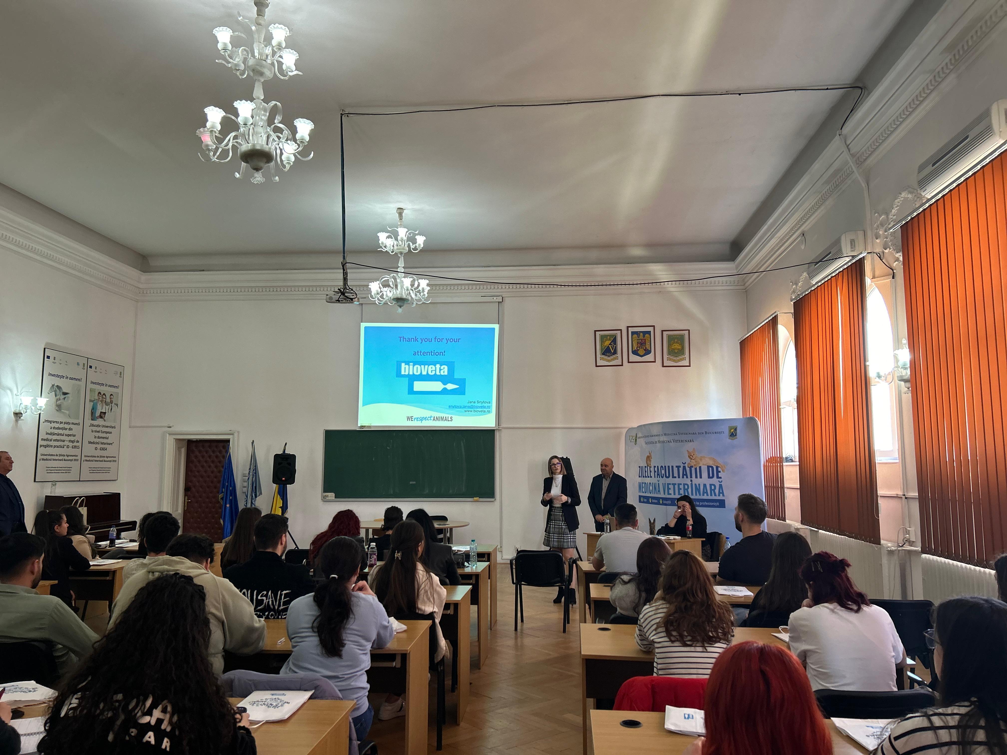 Bioveta Romania at a symposium in Bucharest - Bioveta a.s. International